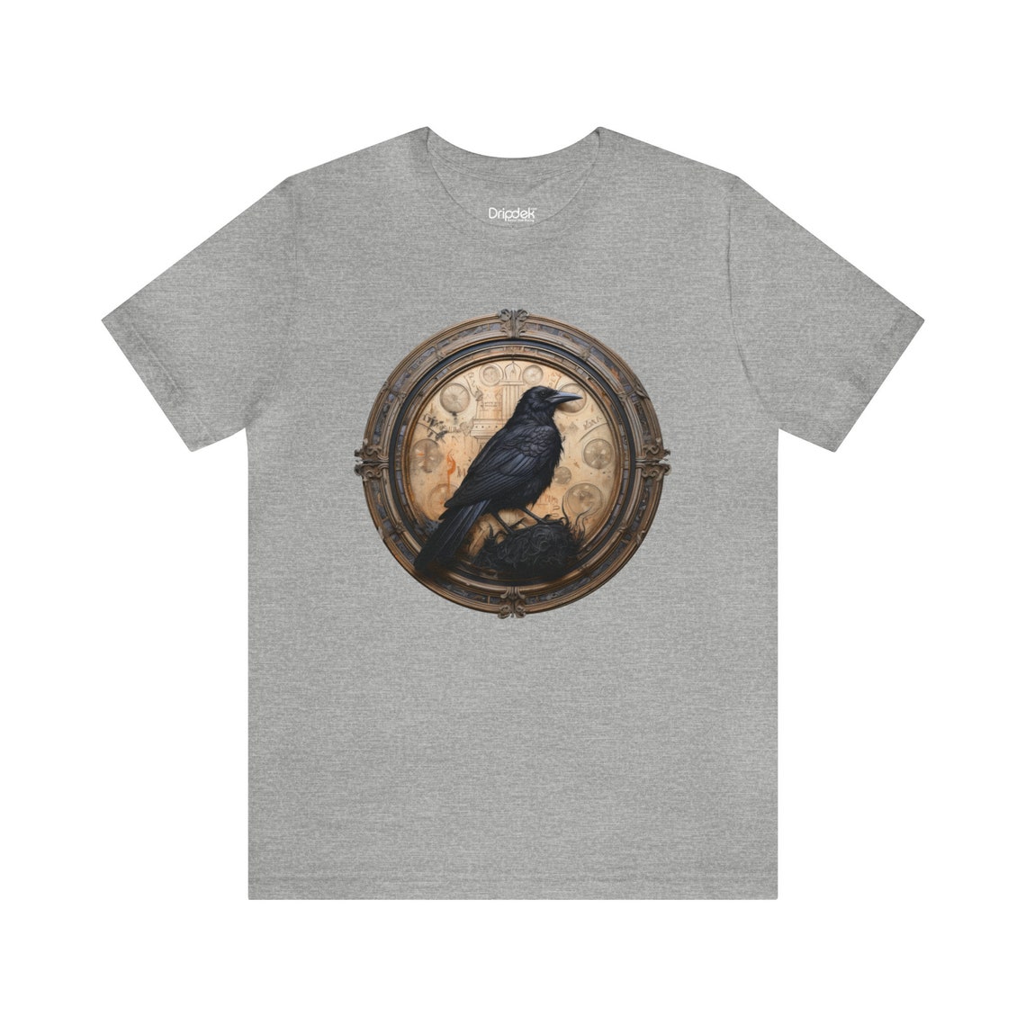 Raven Horror Shirt, Edgar Allen Poe Style, Classic Horror Gift ...