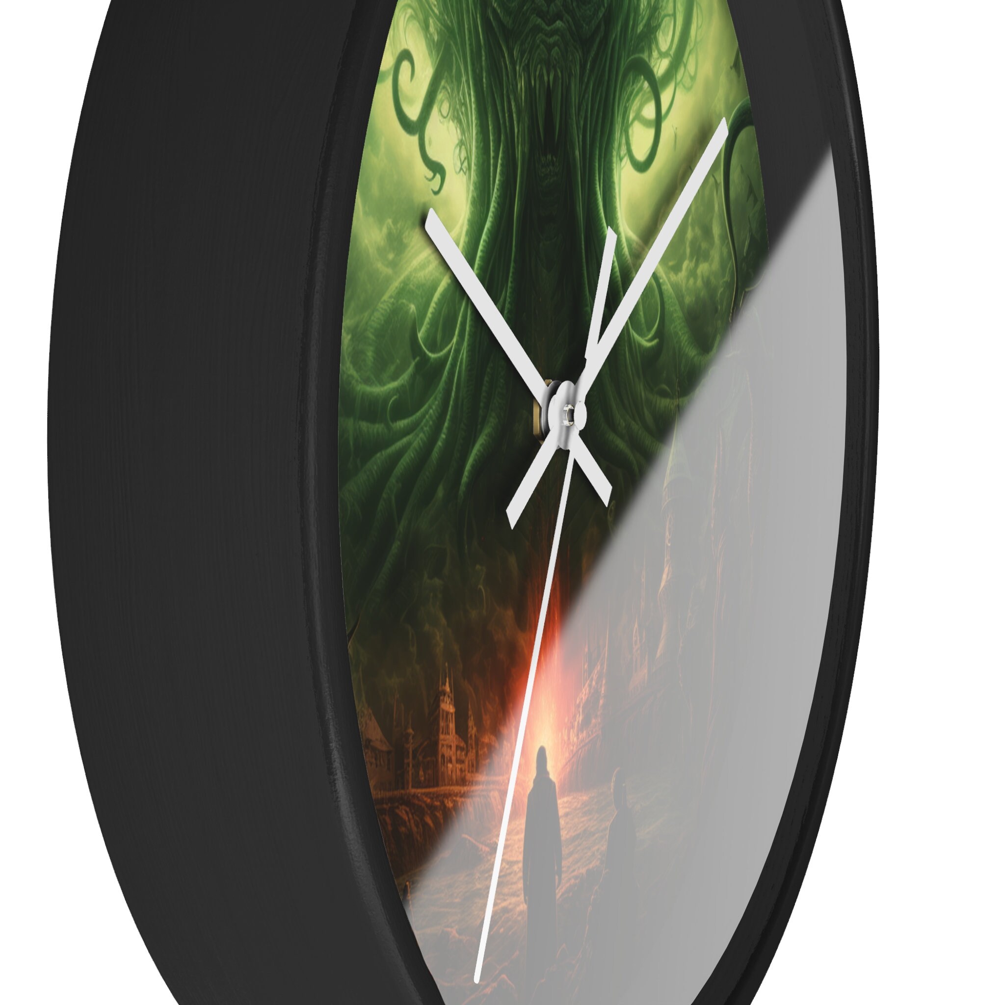 Cthulhu Inspired Horror Clock, Lovecraftian Home Decor, Classic ...