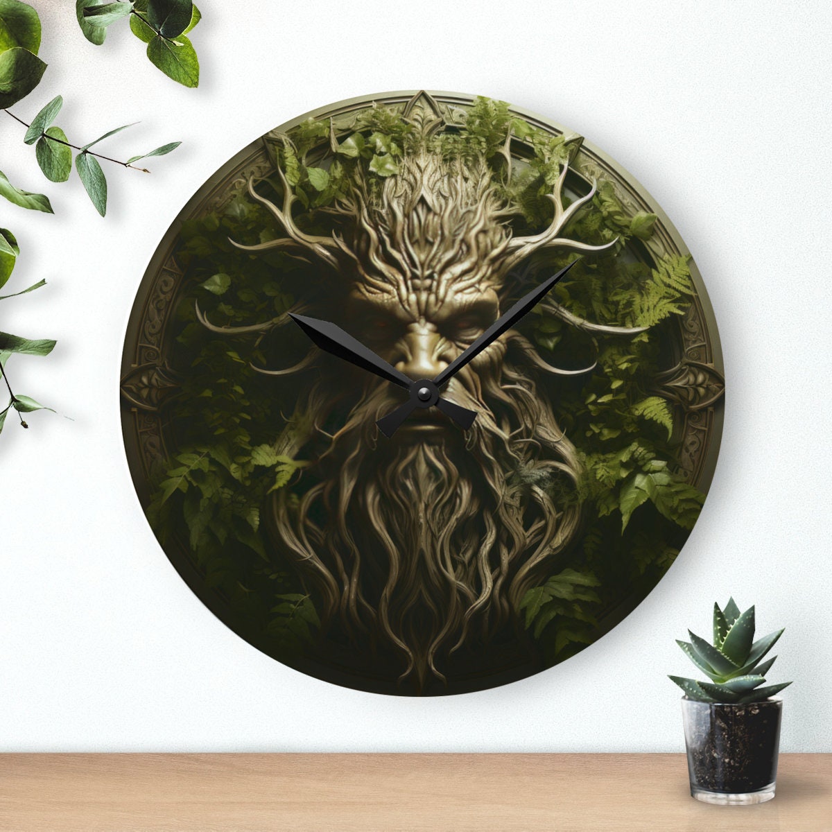 Leshy Inspired Horror Clock, Horror Home Decor, Murderous Forest Gift ...