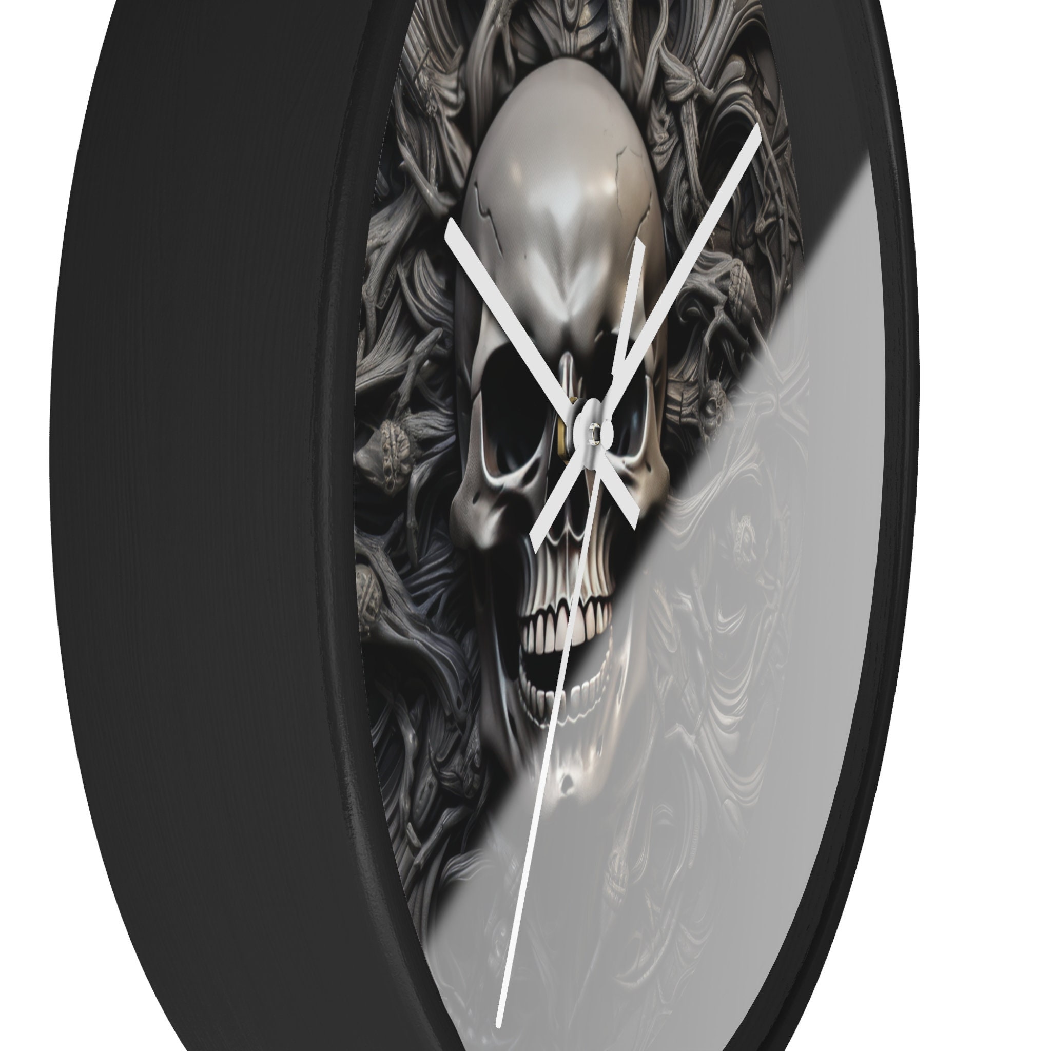 Creepy Cool Skull Clock, Macabre Gift, Skull Gift, Skull Clock, Unique ...