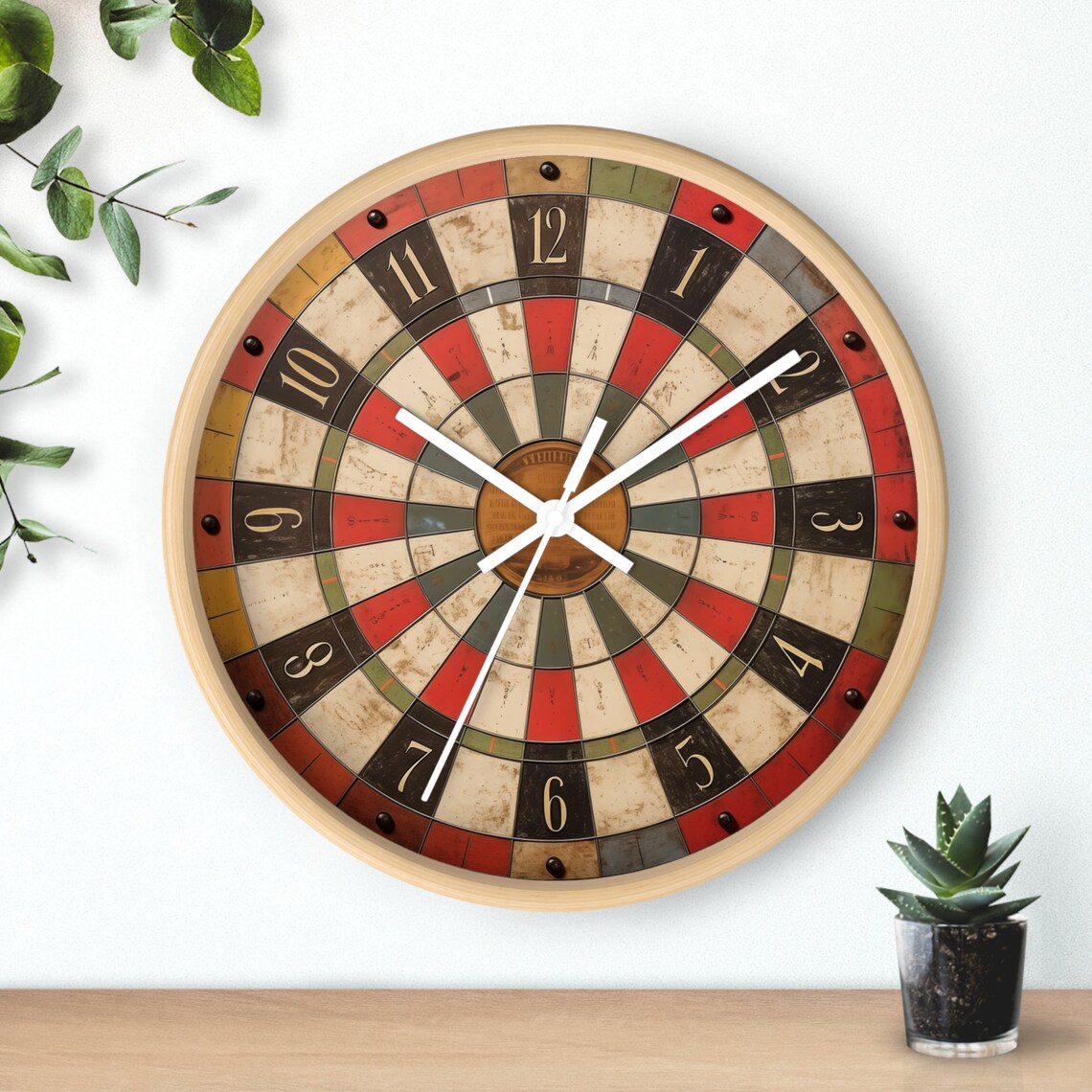 Retro Dartboard Clock Dart Gifts Bar Gifts Dart Board - Etsy