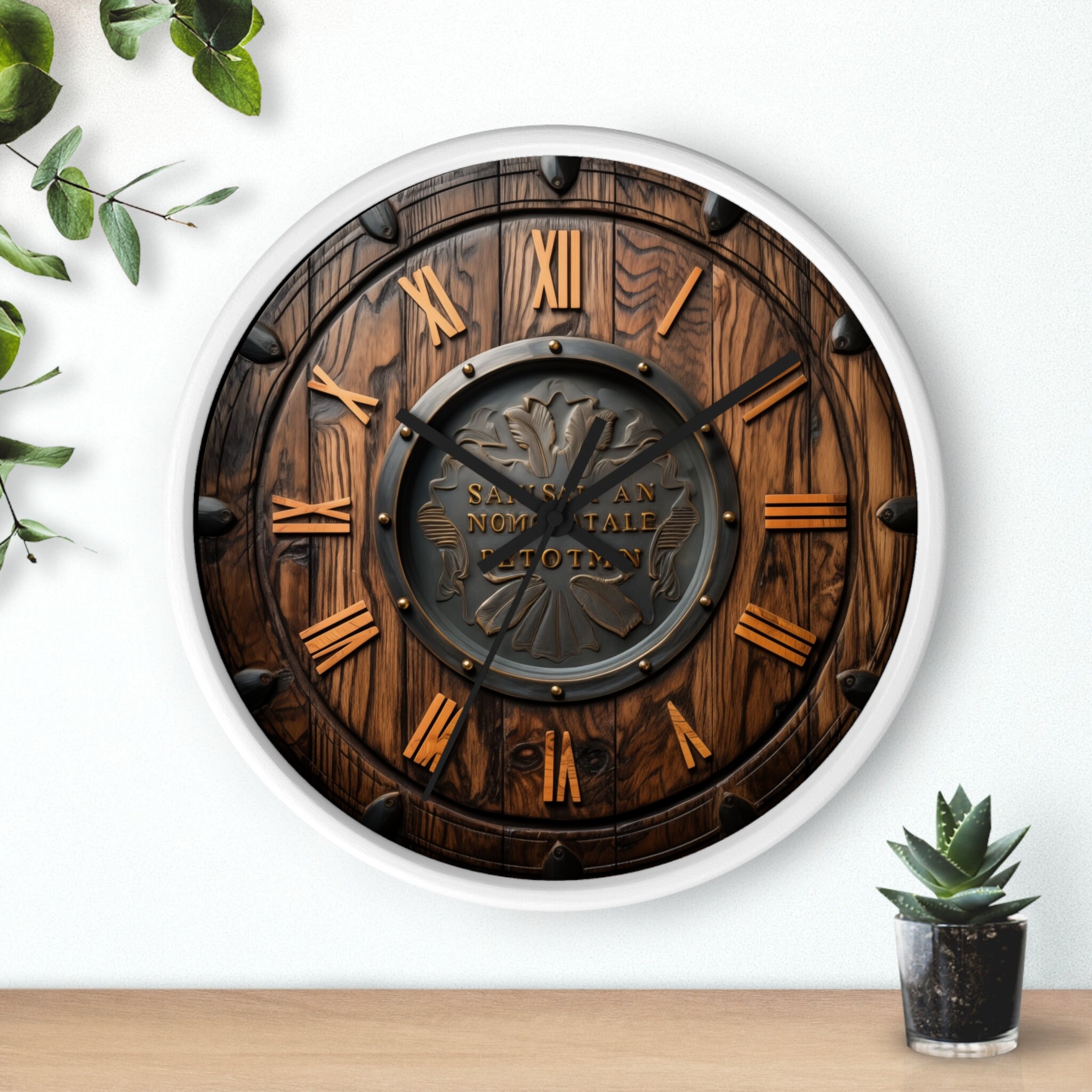 Whiskey Barrel Wall Clock, Gift for Him, Whiskey, Barrel, Drinkers ...
