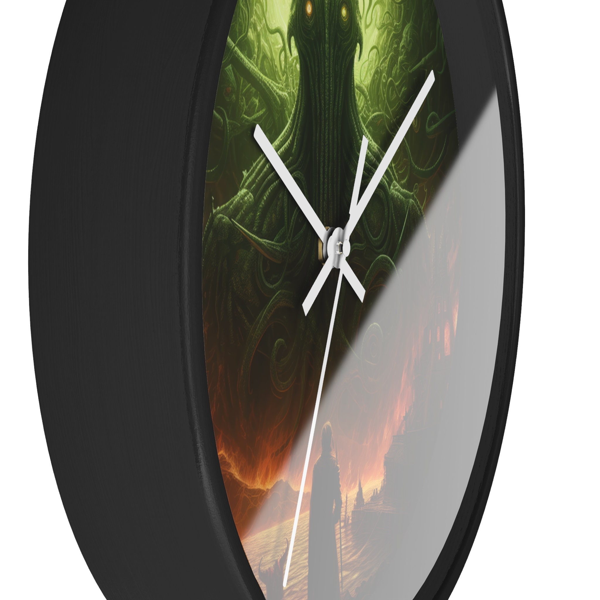 Cthulhu Inspired Horror Clock, Lovecraftian Home Decor, Classic ...