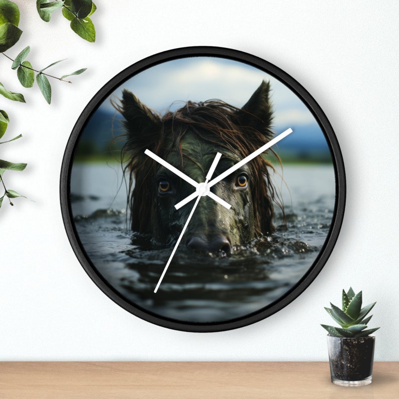 Kelpie Inspired Horror Clock, Horror Home Decor, Murderous Horse Gift ...