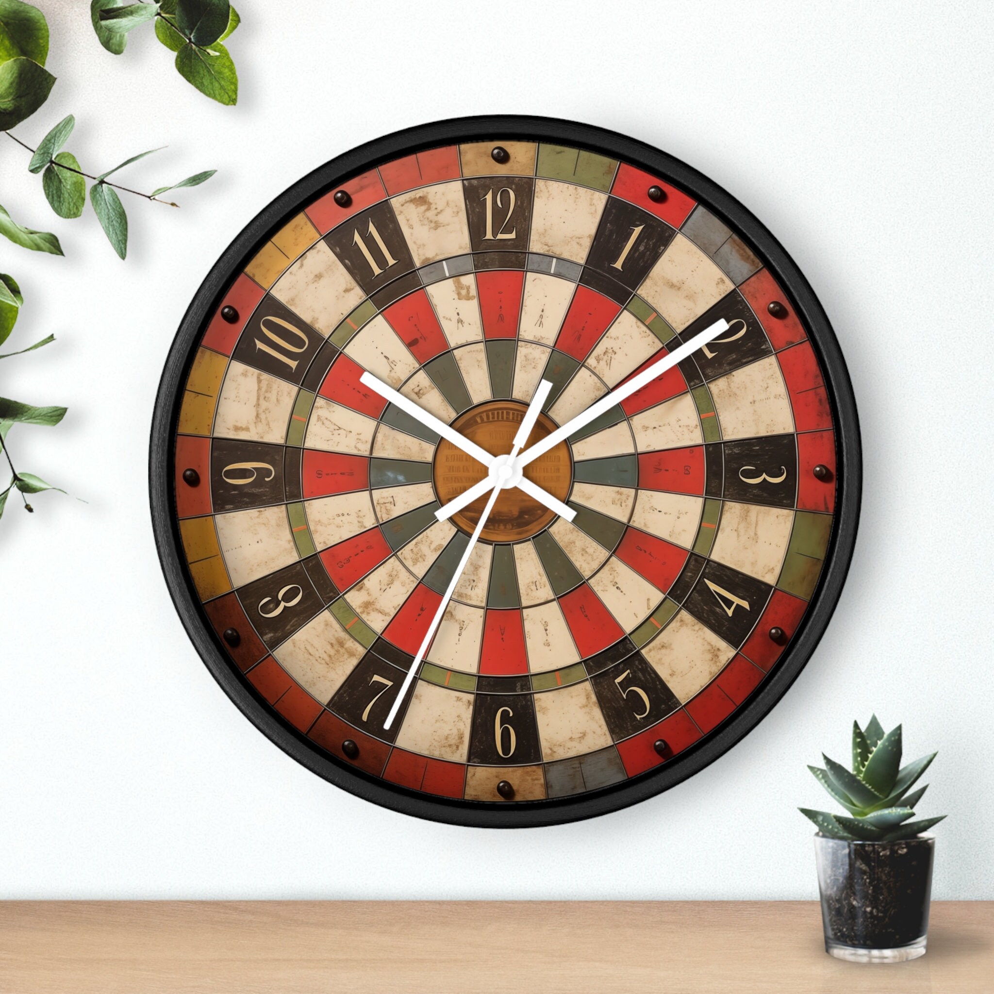 Retro Dartboard Clock Dart Gifts Bar Gifts Dart Board - Etsy