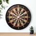 Retro Dartboard Clock, Dart Gifts, Bar Gifts, Dart Board, Gifts for Him ...