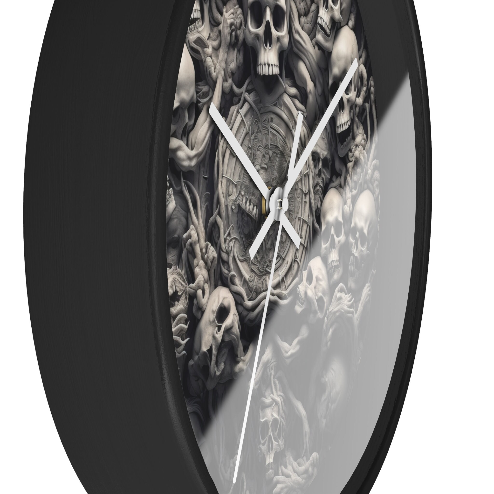 Creepy Cool Skull Clock, Macabre Gift, Skull Gift, Skull Clock, Unique ...