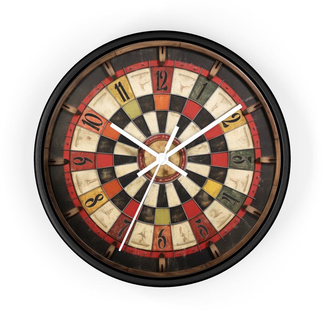 Retro Dartboard Clock, Dart Gifts, Bar Gifts, Dart Board, Gifts for Him ...
