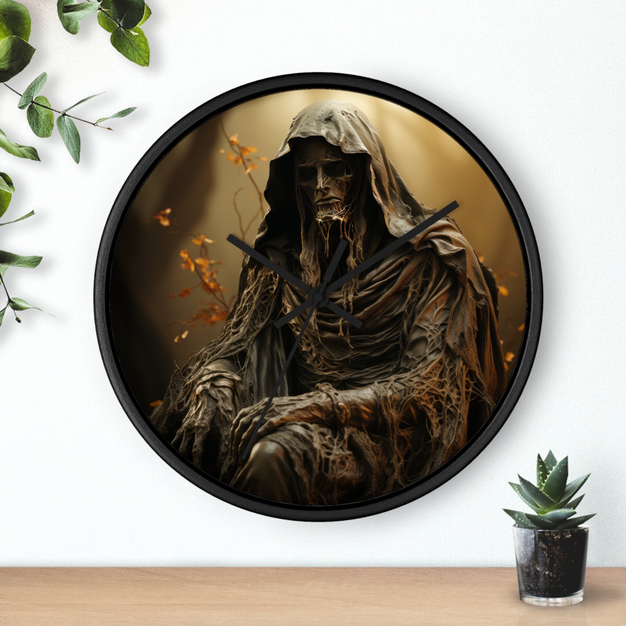 Ankou Inspired Horror Clock Horror Home Decor Horror Legend - Etsy