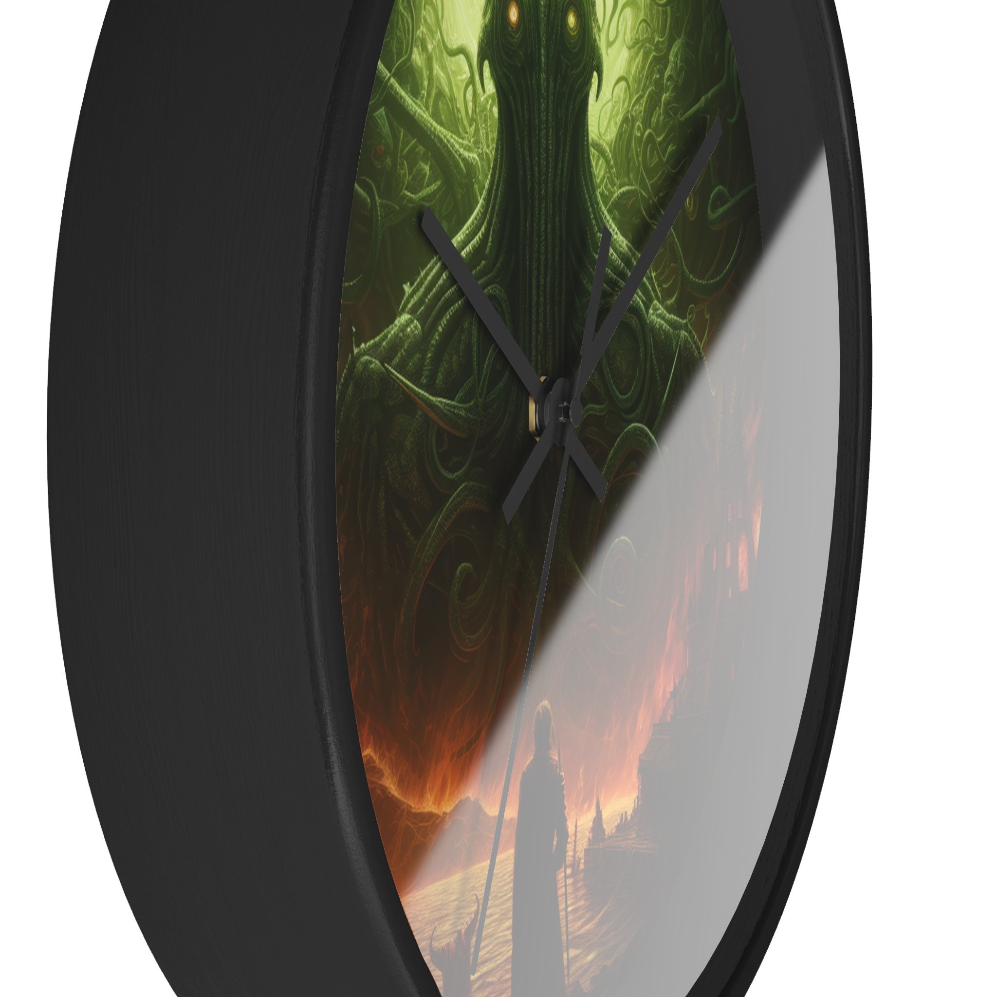 Cthulhu Inspired Horror Clock, Lovecraftian Home Decor, Classic ...