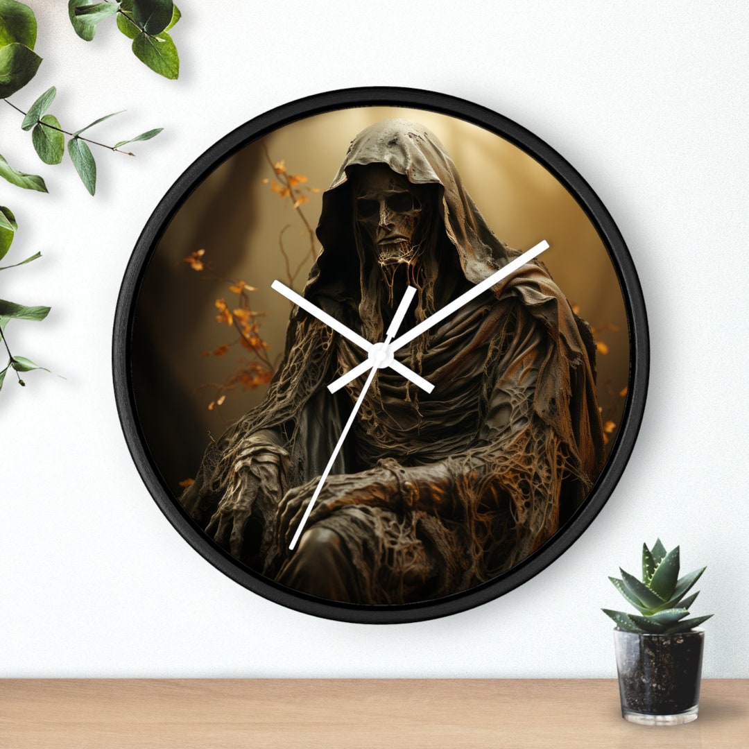 Ankou Inspired Horror Clock, Horror Home Decor, Horror Legend Gift ...