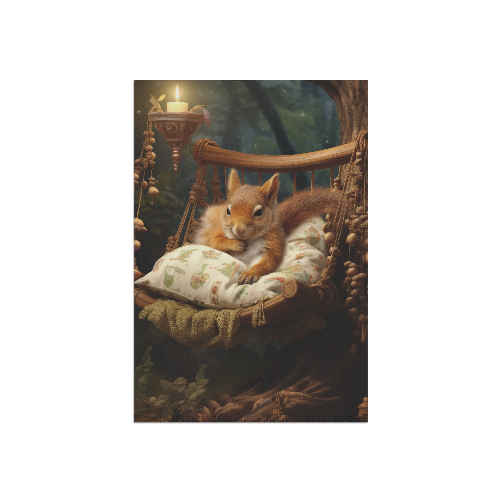 Dreams of a Squirrels Garden Banner, Garden Banner, Garden Gift, Yard ...