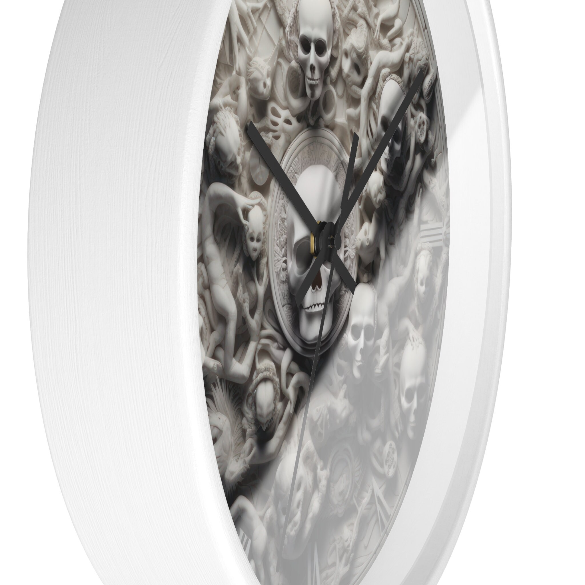 Creepy Cool Skull Clock, Macabre Gift, Skull Gift, Skull Clock, Unique ...