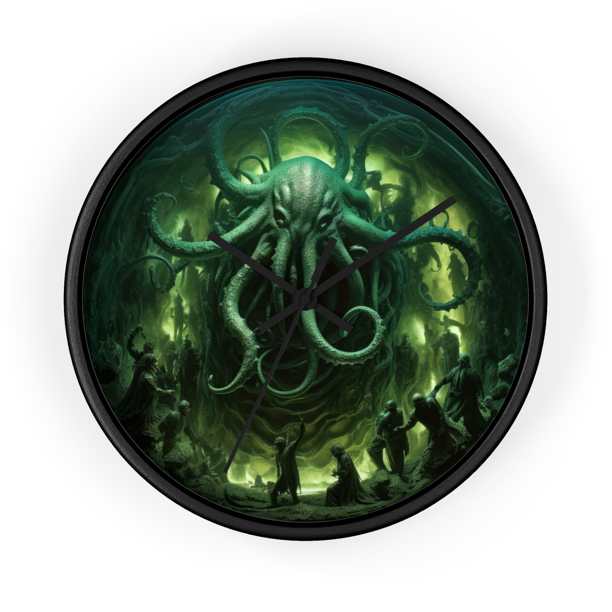 Cthulhu Inspired Horror Clock Lovecraftian Home Decor - Etsy