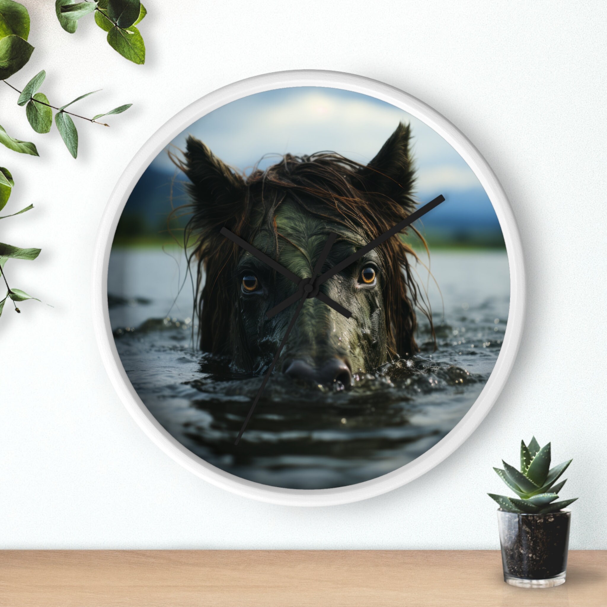 Kelpie Inspired Horror Clock, Horror Home Decor, Murderous Horse Gift ...