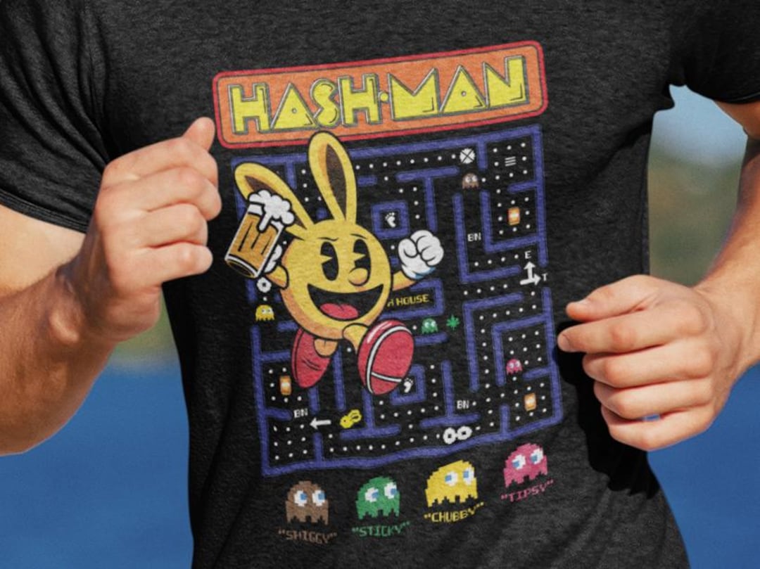 Hash Man Shirt, Hash House Harriers, Parody, Running Club, Drinking on ...