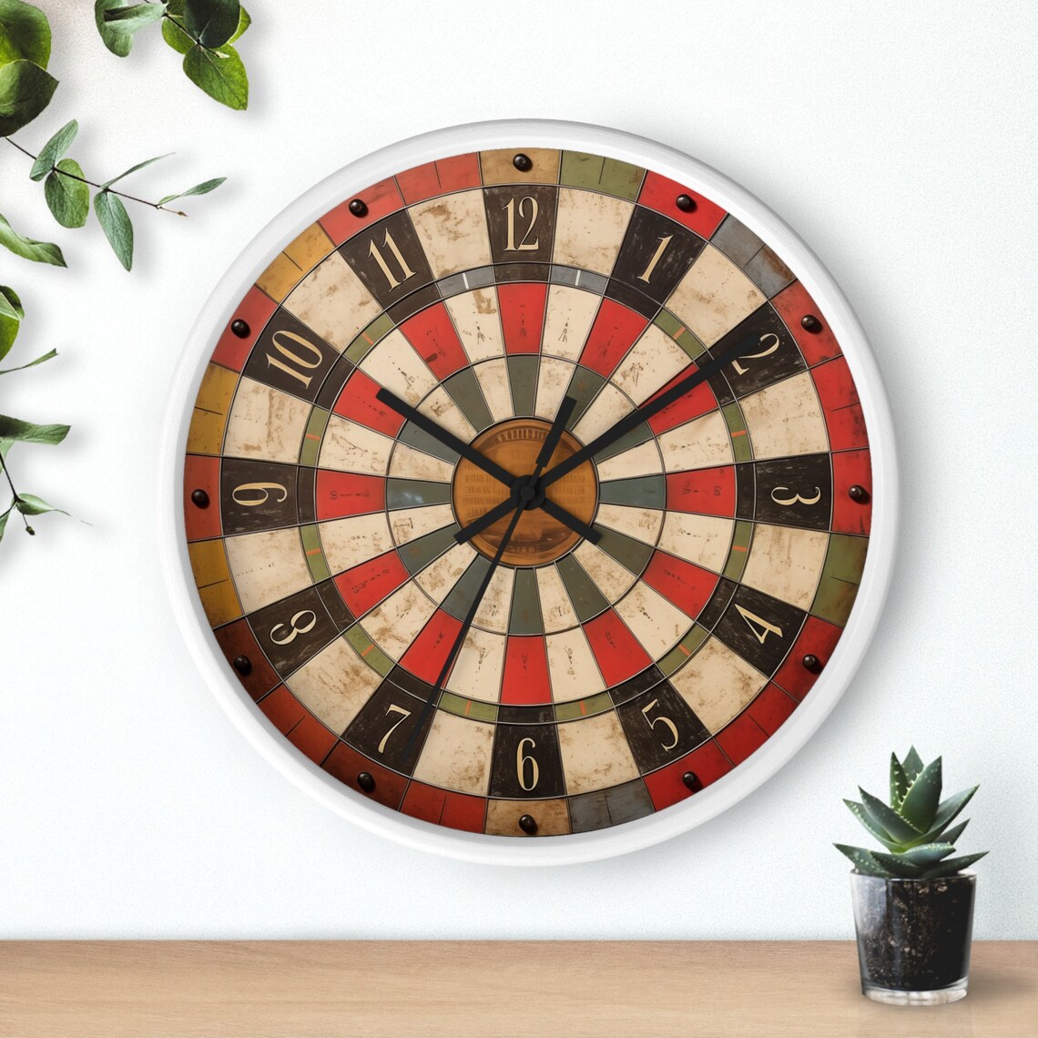 Retro Dartboard Clock Dart Gifts Bar Gifts Dart Board - Etsy