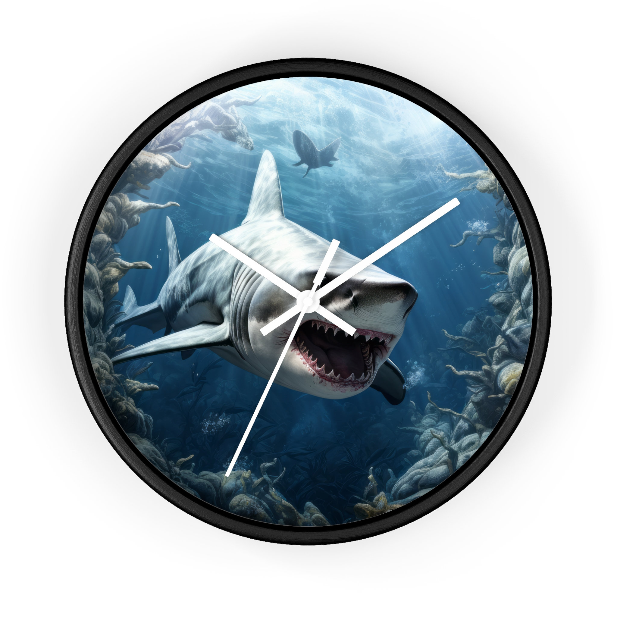 Shark Horror Clock, Deep Sea Home Decor, Classic Horror Gift ...