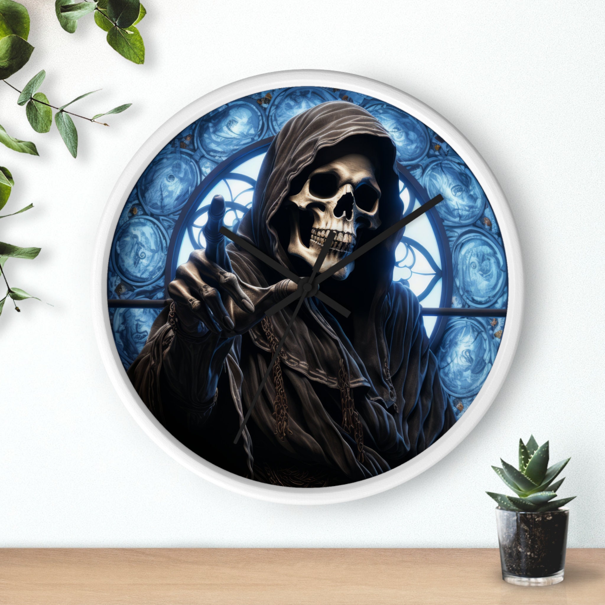 Grim Reaper Horror Clock Death Home Decor Classic Horror - Etsy