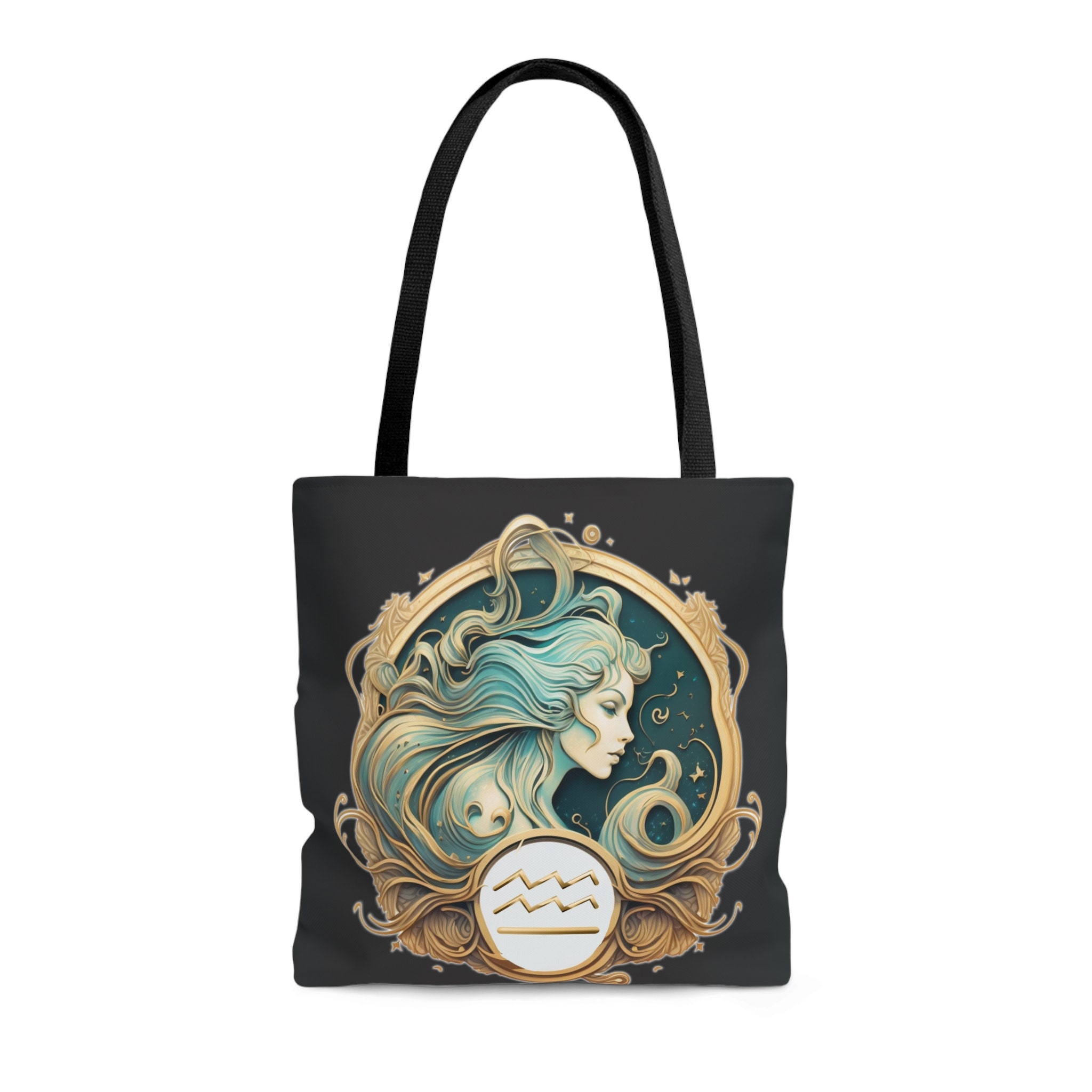 Aquarius Zodiac Tote Bags Aquarius Gift Zodiac Tote Bag - Etsy
