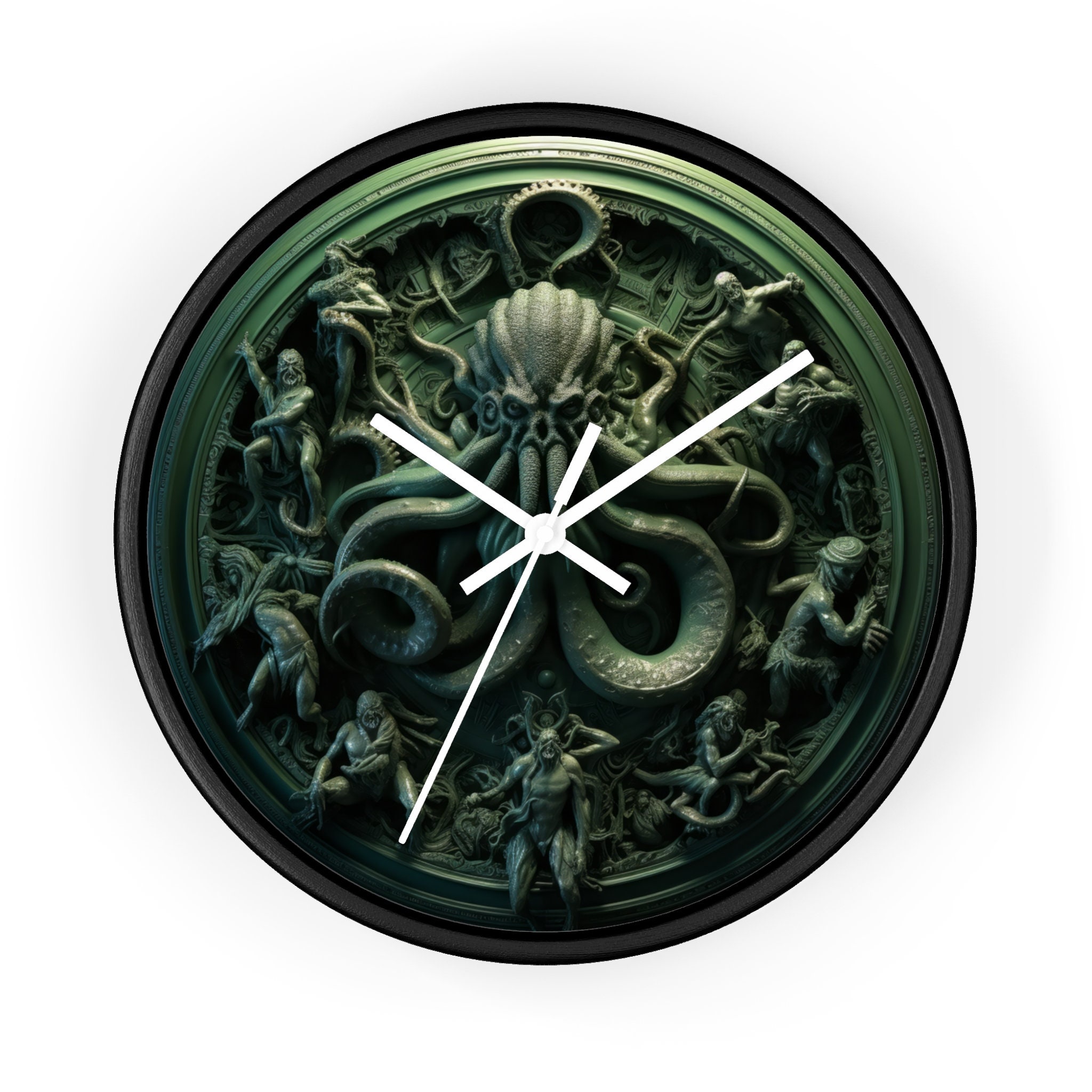 Cthulhu Inspired Horror Clock Lovecraftian Home Decor - Etsy
