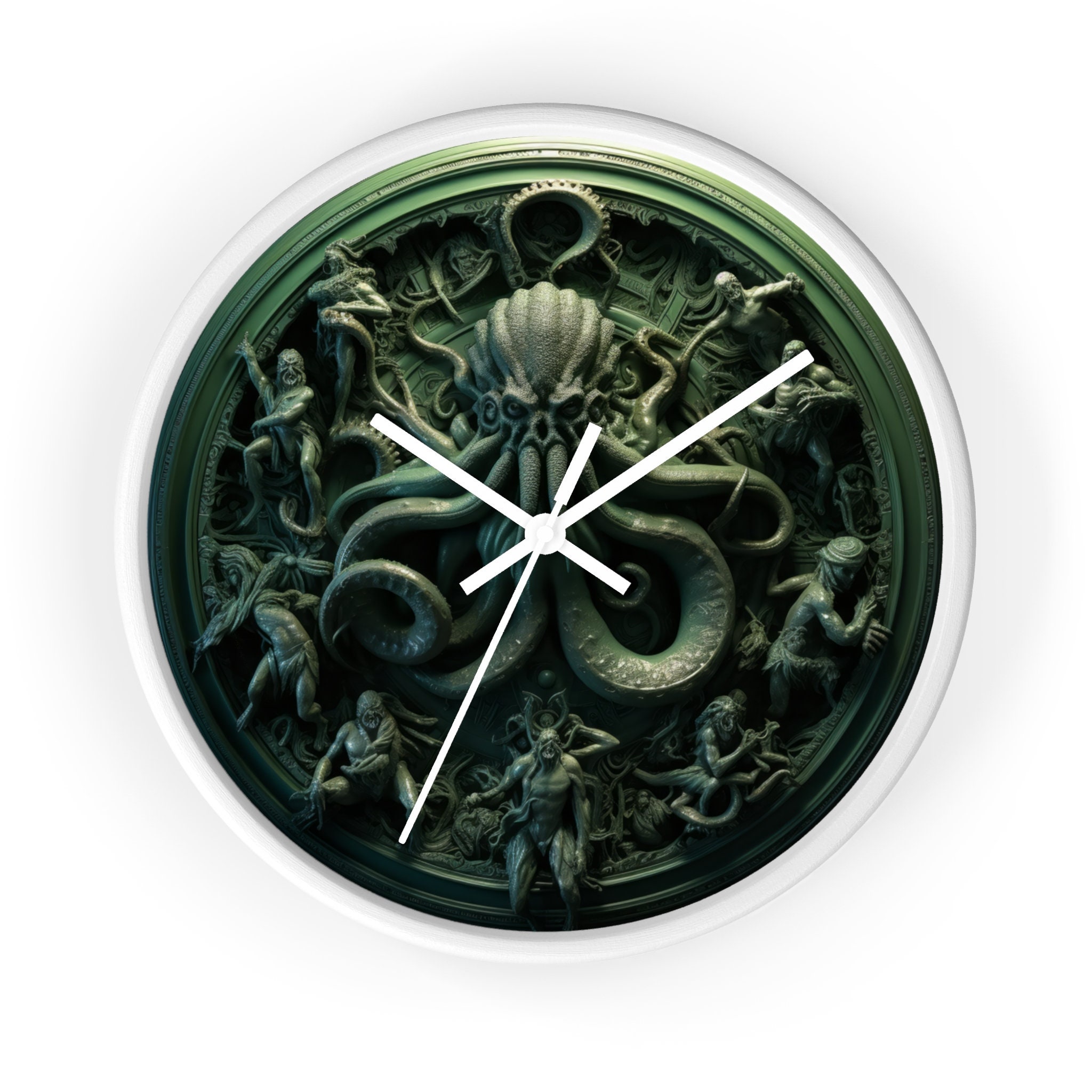 Cthulhu Inspired Horror Clock Lovecraftian Home Decor - Etsy