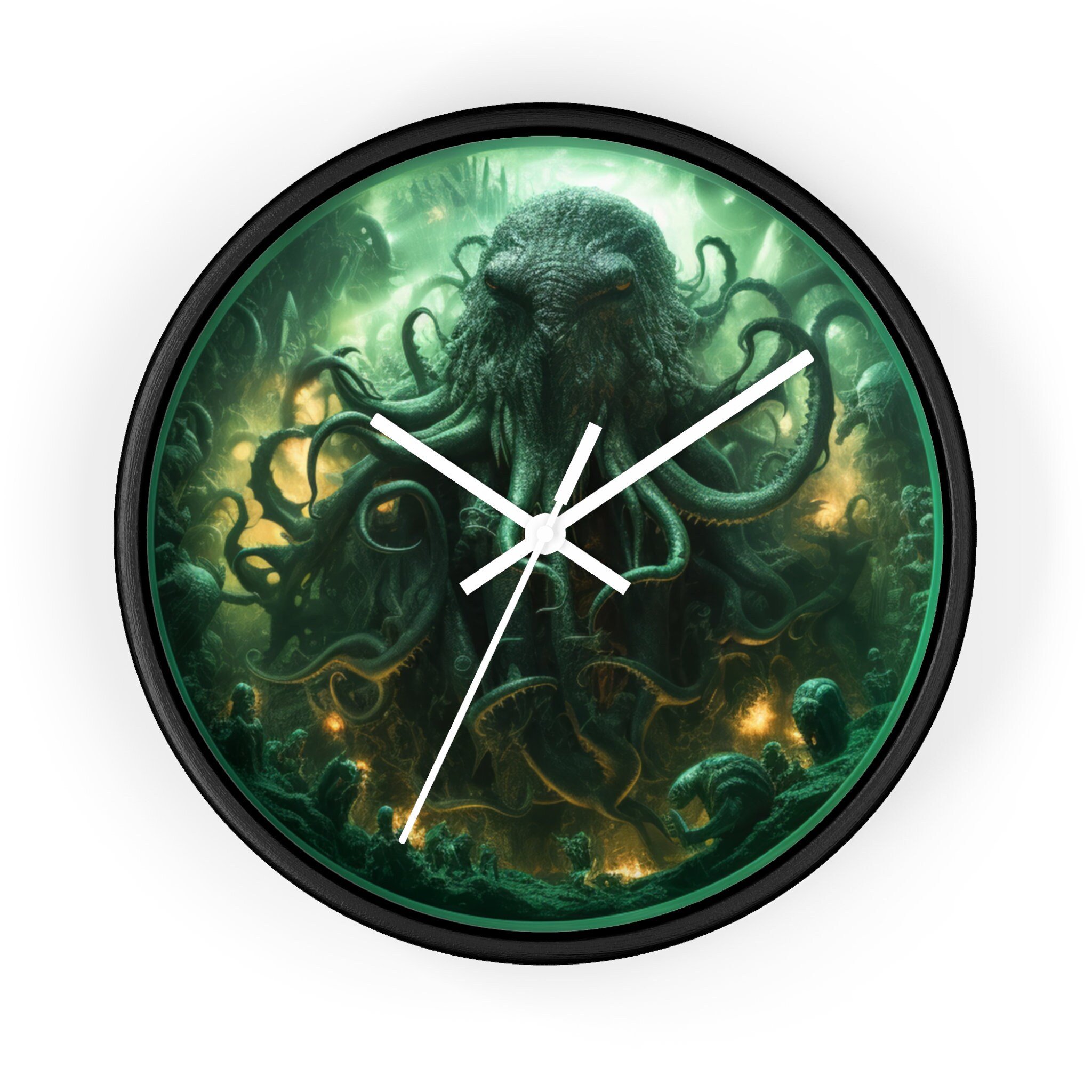 Cthulhu Inspired Horror Clock Lovecraftian Home Decor - Etsy