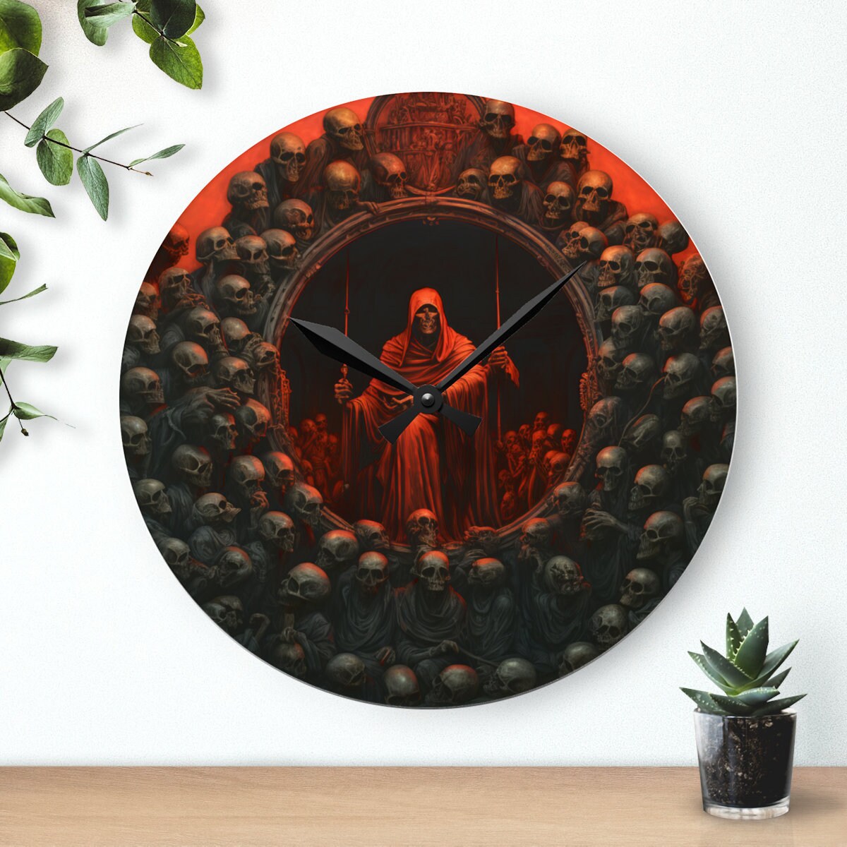 Death Horror Clock, Death Home Decor, Classic Horror Gift, Horror Gift ...