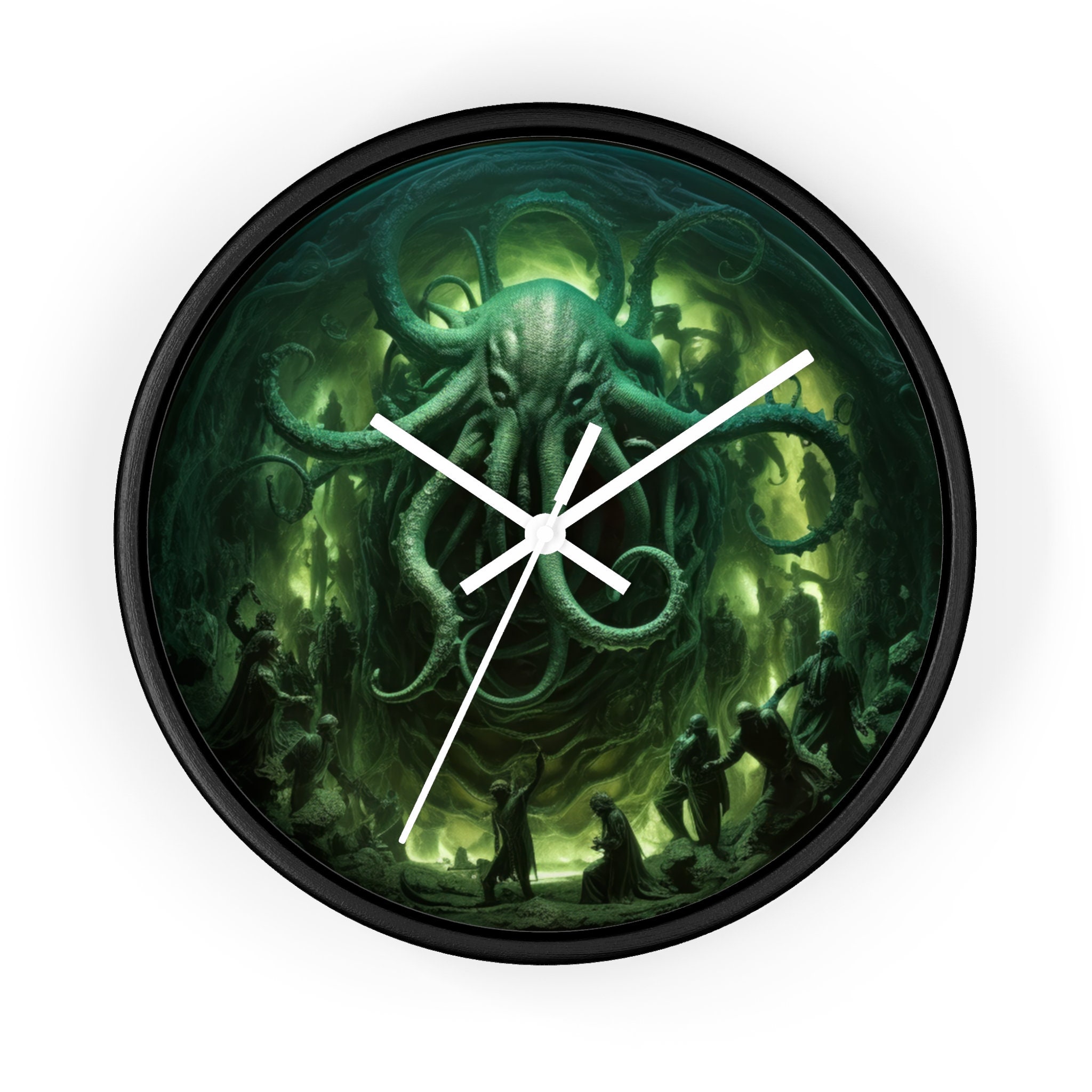 Cthulhu Inspired Horror Clock Lovecraftian Home Decor - Etsy
