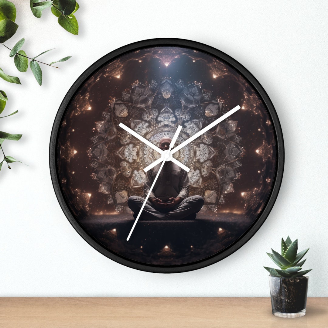 Yoga Meditation Clock, Yoga Gift, Meditation Gift, Yoga Clock, Unique ...