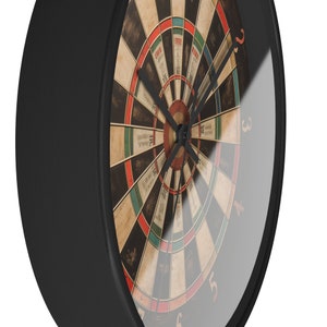 Retro Dartboard Clock, Dart Gifts, Bar Gifts, Dart Board, Gifts for Him ...