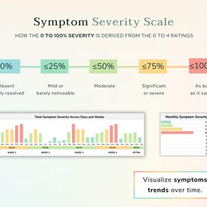 Google Sheets Symptom Tracker & Food Journal | Track Symptoms, Food ...
