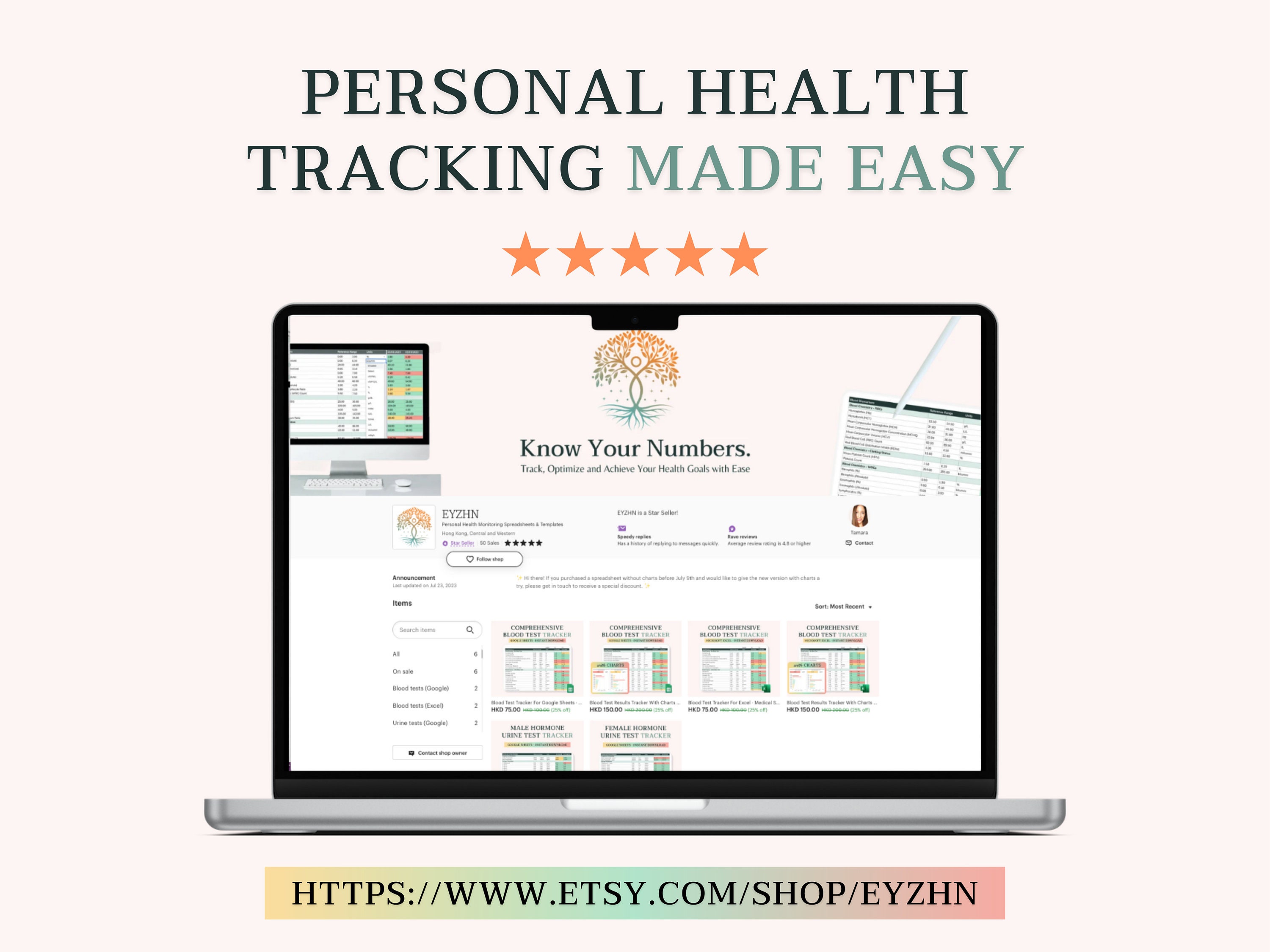 Blood Test Results Tracker With Charts for Google Sheets - Etsy