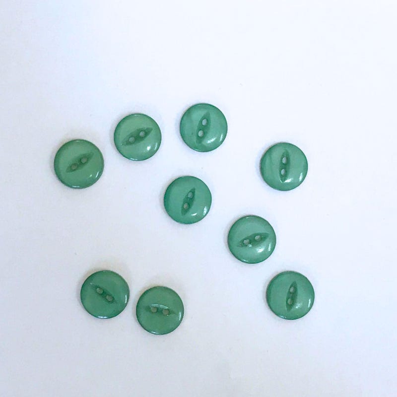 Teal Buttons - Etsy