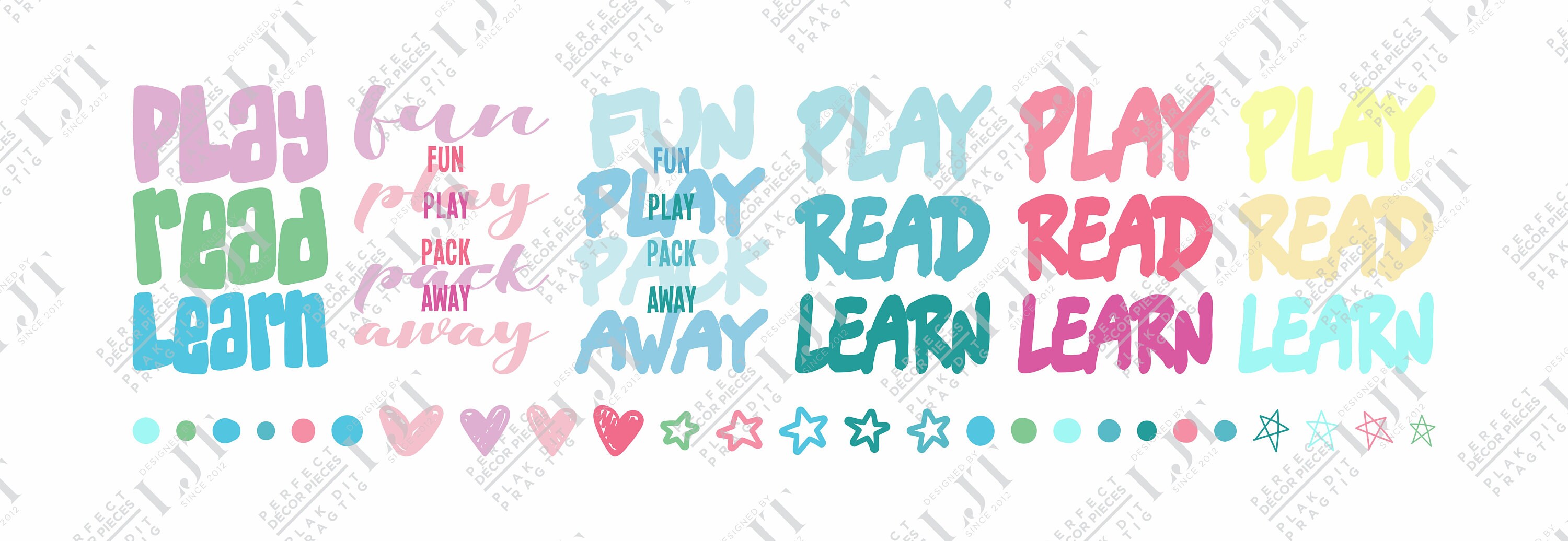 Playroom Words Sets, Vinyl Cut File, Digital Download - Etsy