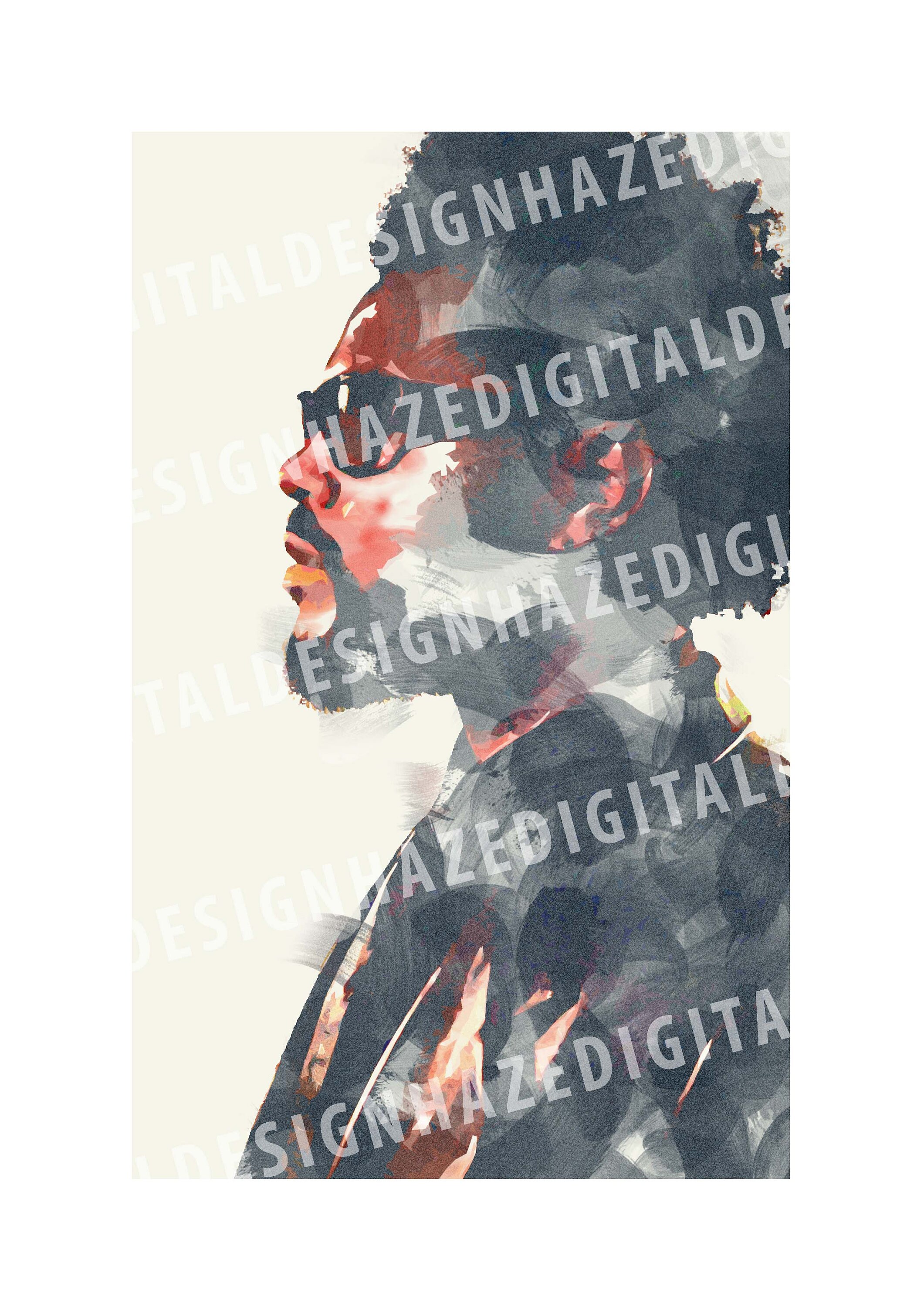 The Weeknd - A4 Painted Effect Print (no Frame) - Etsy