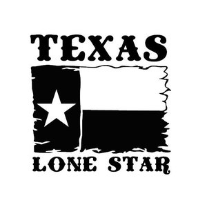 Texas Lone Star Flag Decal - Multiple Colors & Sizes - Laptop-phone ...