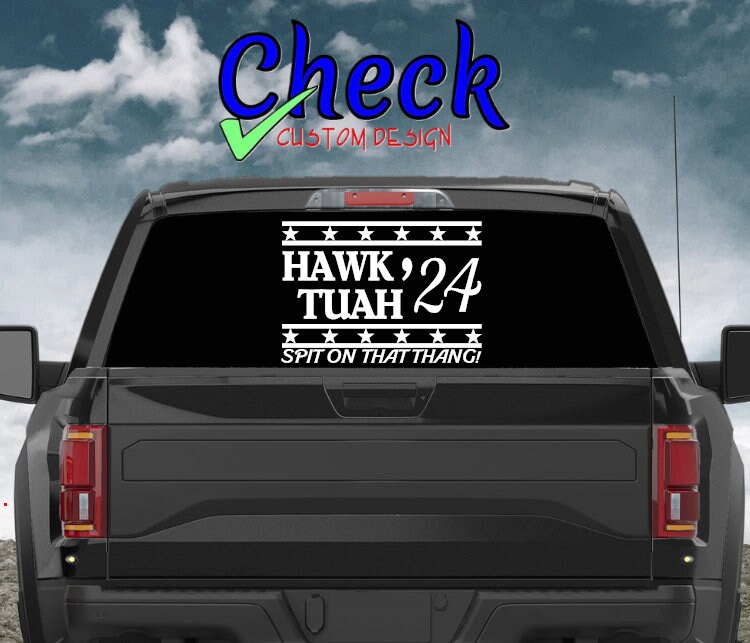 Hawk Tuah '24 Spit on That Thang Decal Multiple Colors & Sizes Laptop ...