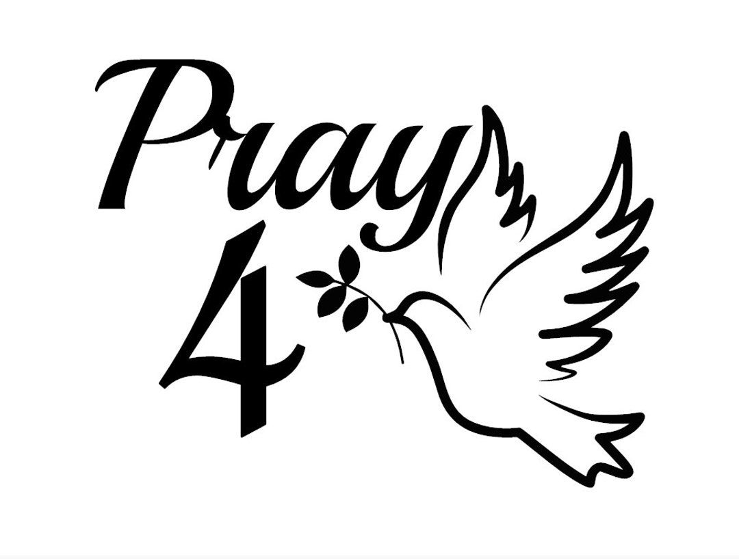 Pray 4 Peace / Pray for Peace / Prayer Decal - Multiple Colors & Sizes ...