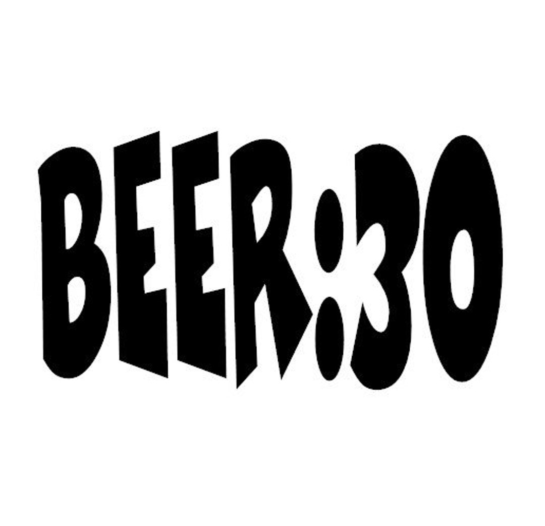 Beer:30 Decal - Multiple Colors & Sizes - Laptop-phone-window-rv ...