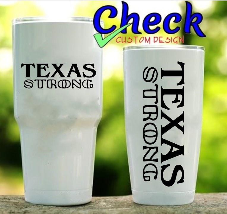 Texas Strong Decal - Multiple Colors & Sizes - Laptop-phone-window-rv ...