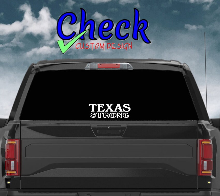Texas Strong Decal - Multiple Colors & Sizes - Laptop-phone-window-rv ...