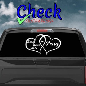 Teach Your Kids to Pray - Kids Prayer Decal - Multiple Colors & Sizes ...