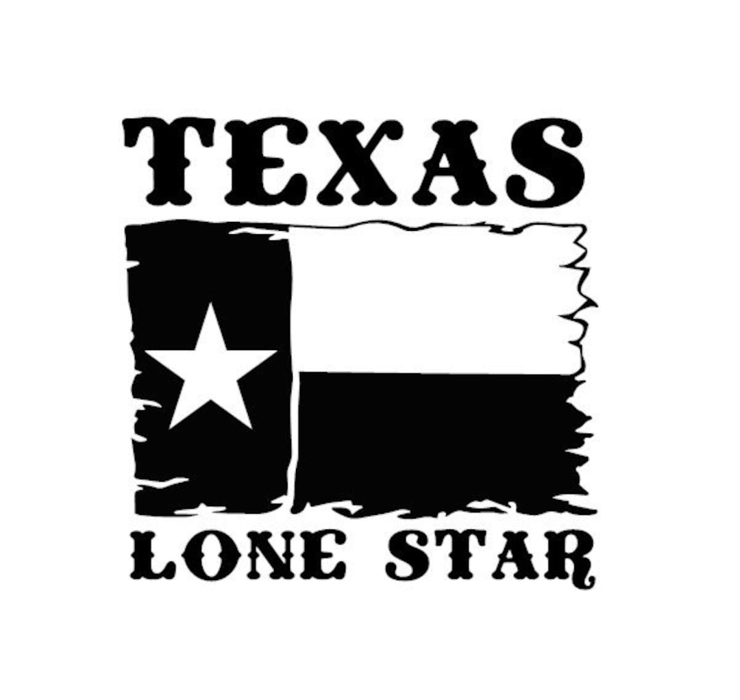 Texas Lone Star Flag Decal - Multiple Colors & Sizes - Laptop-phone ...
