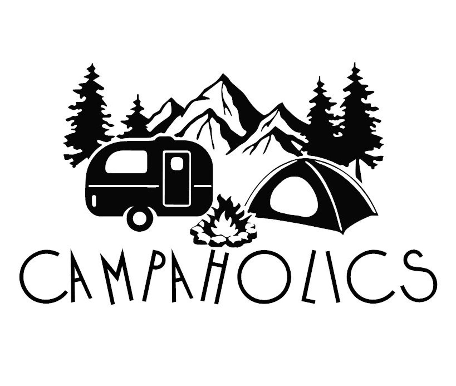 Campaholics Decal - Multiple Colors & Sizes - Laptop-phone-window-rv ...