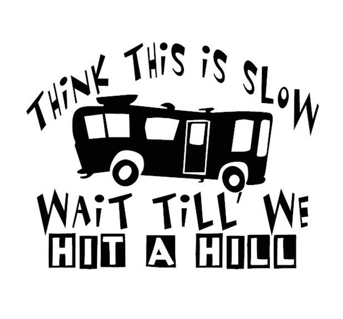 Think This is Slow Decal - Multiple Colors & Sizes - Laptop-phone ...
