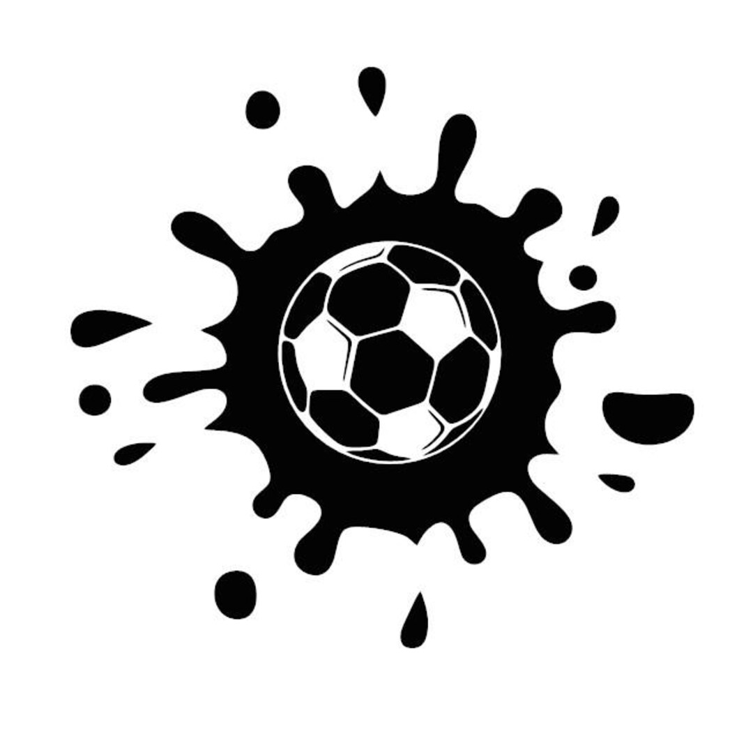 Soccer Ball Splat Decal - Multiple Colors & Sizes - Laptop-phone-window ...