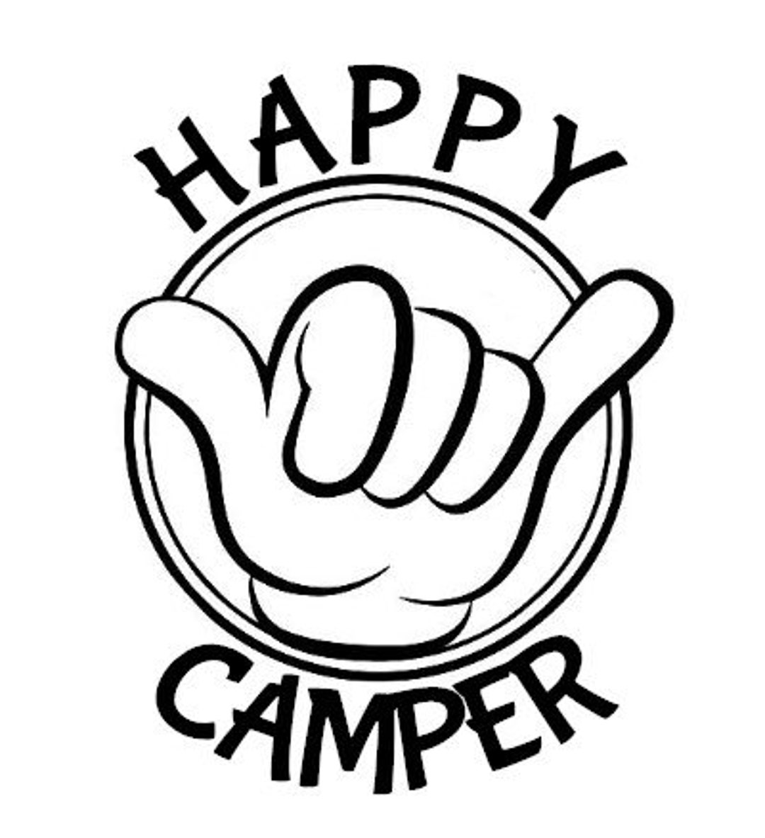 Happy Camper Decal Multiple Colors & Sizes - Etsy