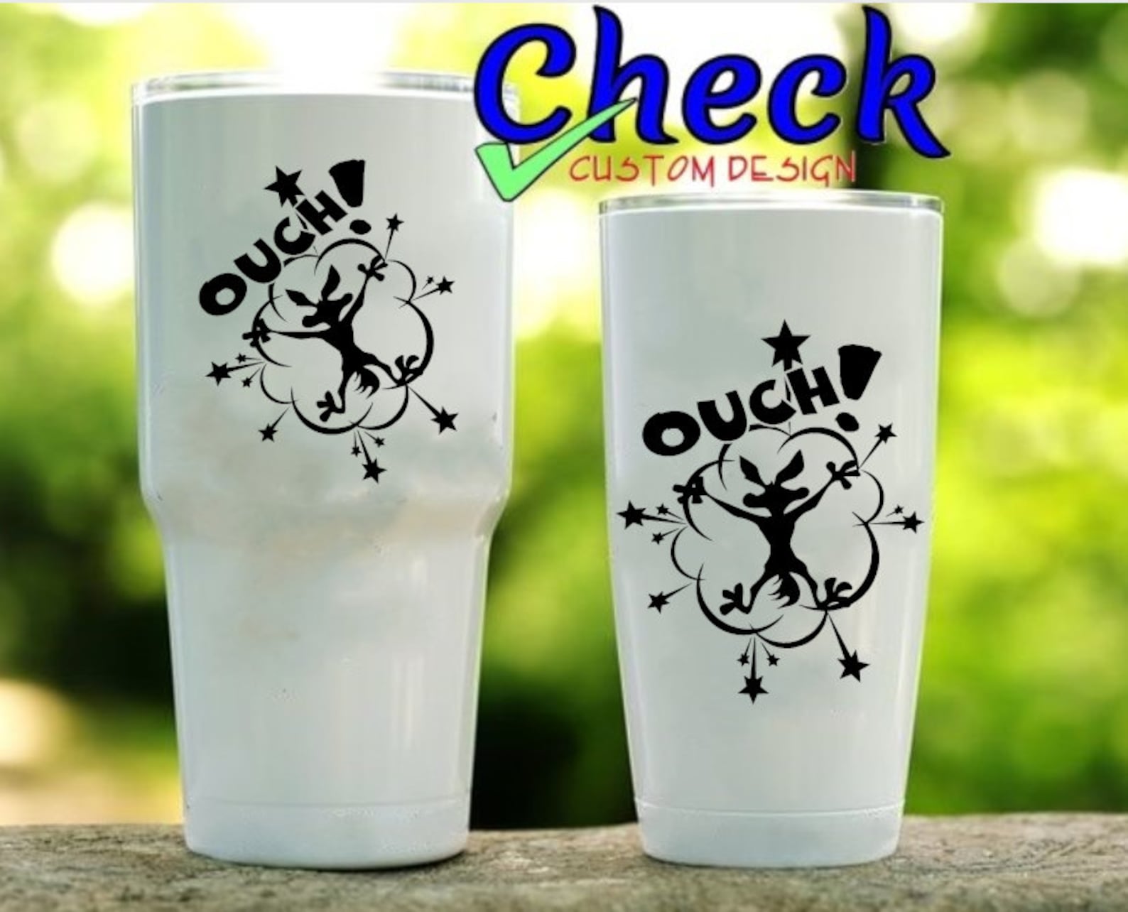 Ouch! Decal - Multiple Colors & Sizes - Laptop-phone-window-rv- Camper ...
