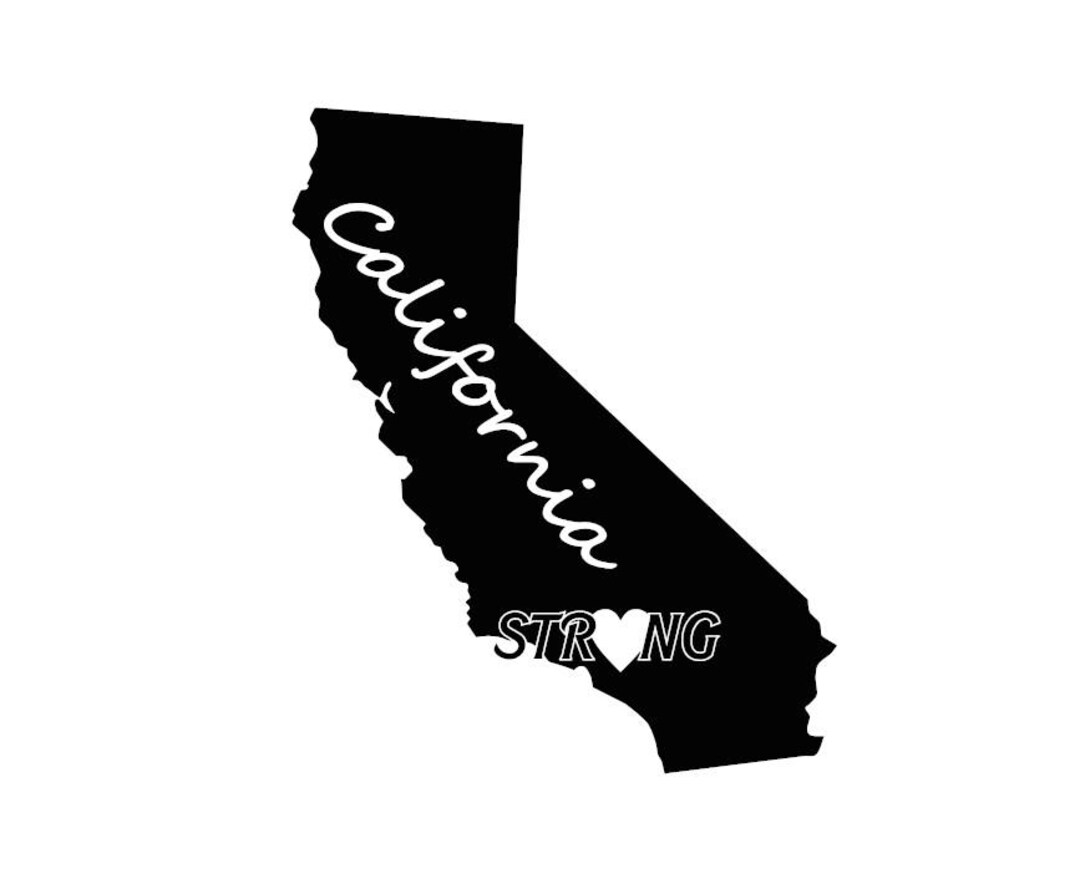 California Strong Decal - Multiple Colors & Sizes - Laptop-phone-window ...